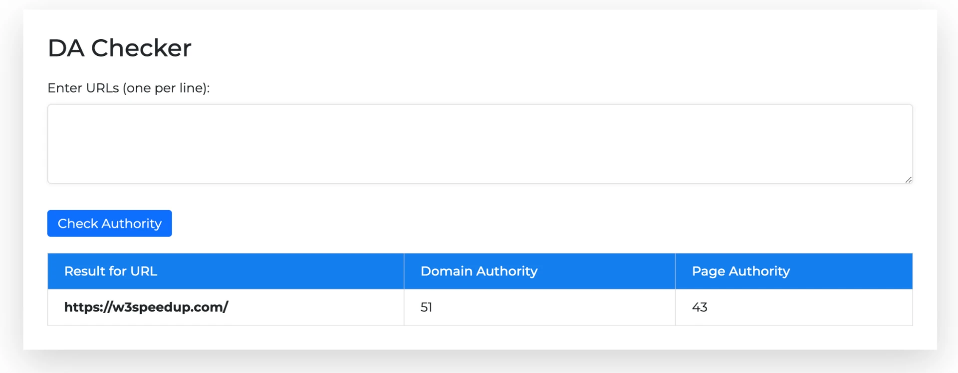 Free Domain Authority Checker - Moz DA & PA Checker Tool